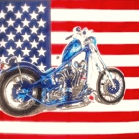 Other | 3x5 Indoor Outdoor Motorcycle American Flag Bundle For Big ...
